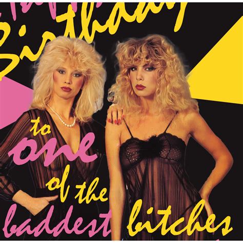 Happy Birthday To One Of The Baddest Bitches I Know 80s Birthday Card