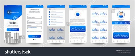 Diseño De Aplicaciones Móviles Ui Ux Vector De Stock Libre De Regalías 1722359110