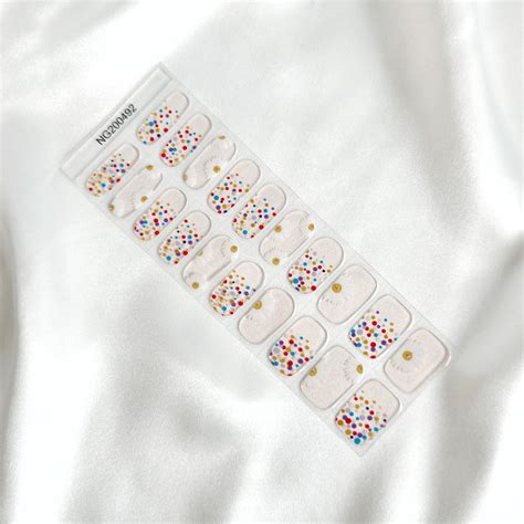 Stickies Confetti Y Margaritas Stickers De Gel Para Uñas Stickies Pe