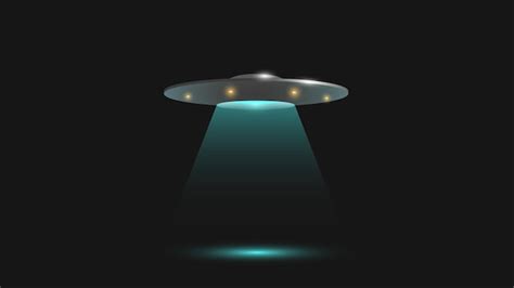 Premium Vector An Unidentified Flying Object In The Shape Of A Flying Saucer Abduction By Aliens