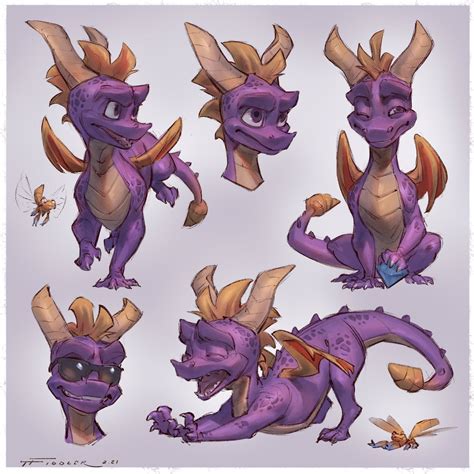 Spyro The Dragon Characters Spyro Reference Spyro Concept Art Spyro