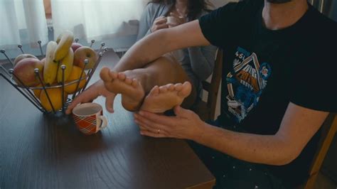 She Knows He Can T Resist Her Feet Use Them To Drain His Nuts