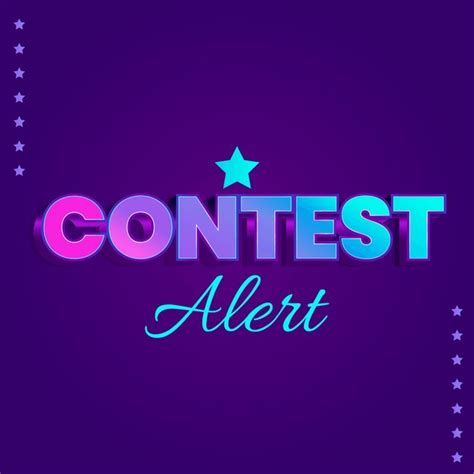 Contest Alert Typography Royalty Free Photos And Stock Images