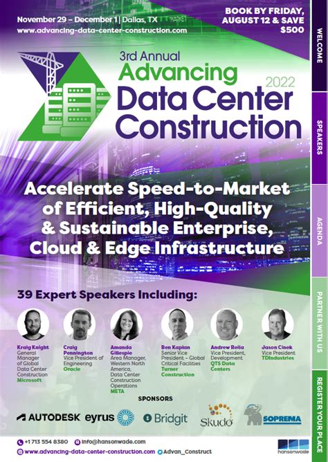 Full Event Guide Advancing Data Center Construction 2022