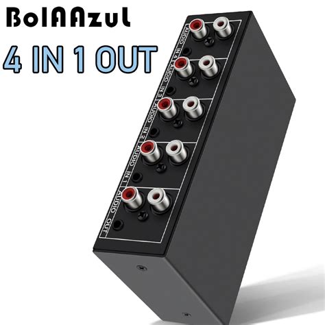Stereo Mm Aux L R RCA Audio Switch In Out Analog Audio Switcher Selector EBay