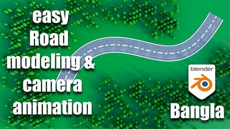 3d Road Modeling I Curve Modifier I Particle System For Beginners