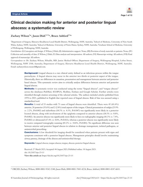 Pdf Clinical Decision Making For Anterior And Posterior Lingual