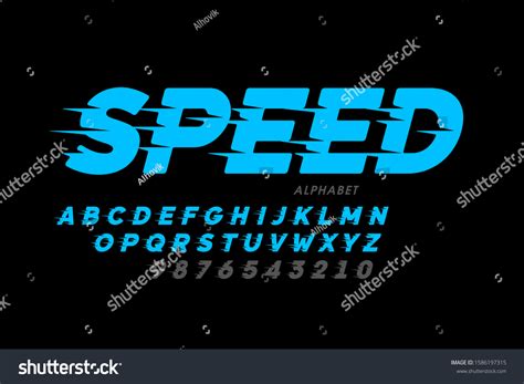 Speed Font Images Stock Photos Vectors Shutterstock