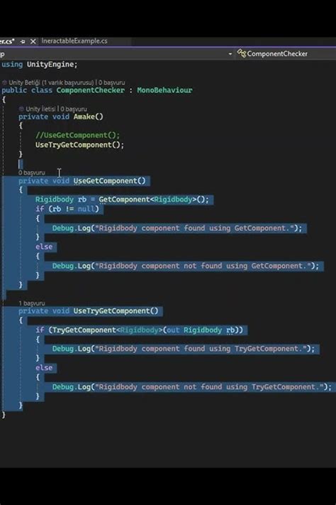 Unityde Trygetcomponent Kullanımı Oyungeliştirici Oyungeliştirme