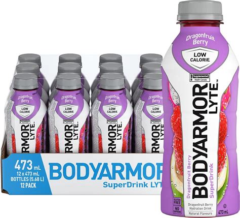 Bodyarmor Lyte Dragonfruit Berry Super Hydration Drink 473ml 12ct