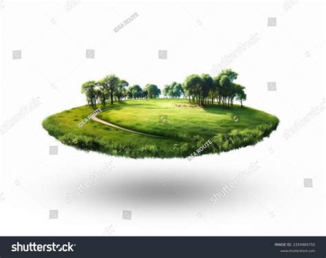 Floating Grass Surface Play Ground Trees Stock Illustration 2334965755 Shutterstock