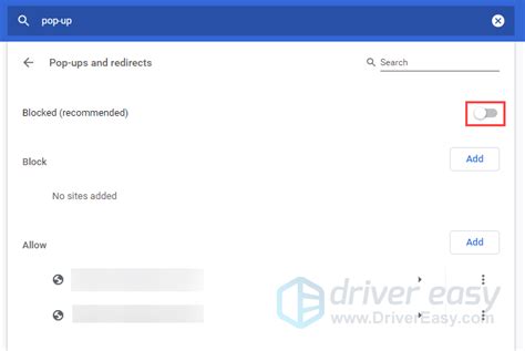 Blocking Pop Ups In Chrome Firefox And Edge Quickly And Easily Driver Easy