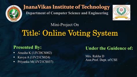 Online Voting System Ppt Pptx
