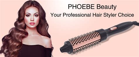 Phoebe 125 Inch Ceramic Curling Iron Brush Double Ptc