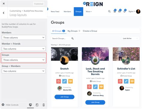 buddypress loop layouts wbcom designs theme and plugin docs