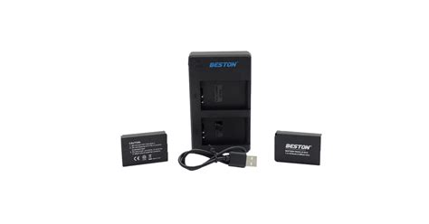Beston Dual Charger With Lp E12 Batteries