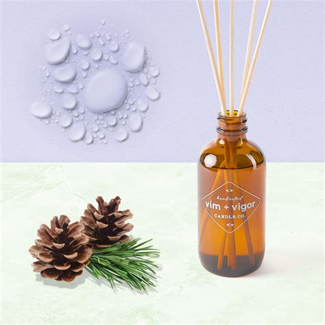 Rainwater Mountain Air Reed Diffuser Vim Vigor Candle Co
