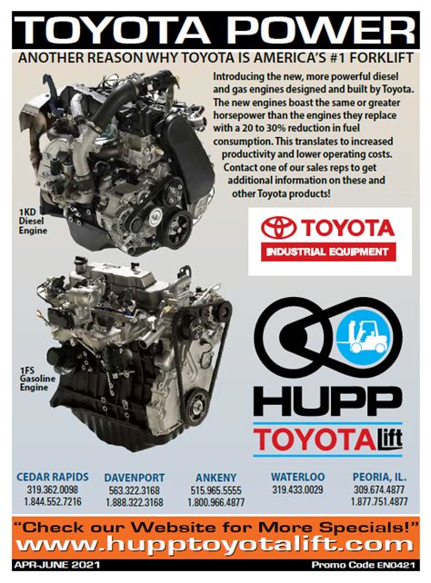Special Offers Industrial Lifts Hupp Toyota Lift Midwest Iowa