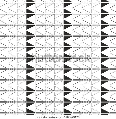 Black White Traingle Pattern Wallpaper Concept Image Vectorielle De