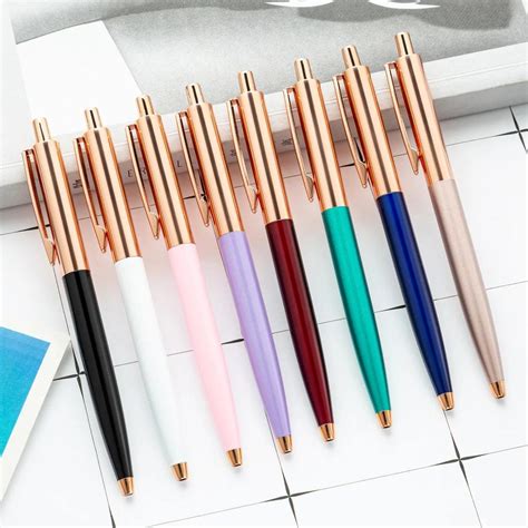 Купити Цільна кулькова ручка Креативна багатоколірна металева канцелярська шкільна канцелярська