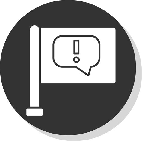 Flagged Glyph Grey Circle Icon 42708618 Vector Art At Vecteezy