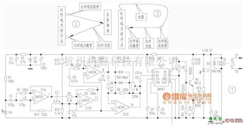 综合电路中的红外电路图 接线图网