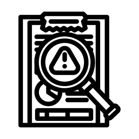 Identification Risk Line Icon Vector Illustration 32830583 Vector Art
