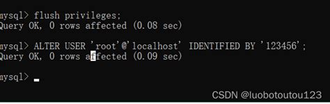Mysql密码修改遇到问题you Have An Error In Your Sql Syntax； Check The Manual