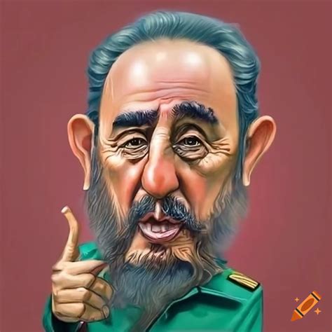 Caricature Of Fidel Castro On Craiyon
