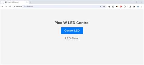 Control Led With Raspberry Pi Pico W Web Server