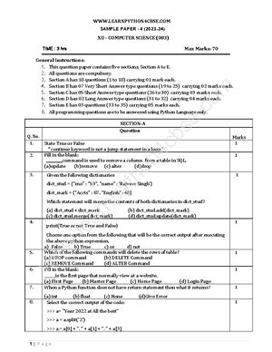 Front And Certificate IP Practical For Class 12 Project On STUDENT