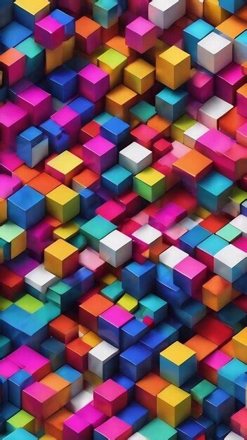 Premium Photo 3d Render Abstract Geometric Seamless Background