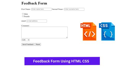 Create Feedback Form In Html Code