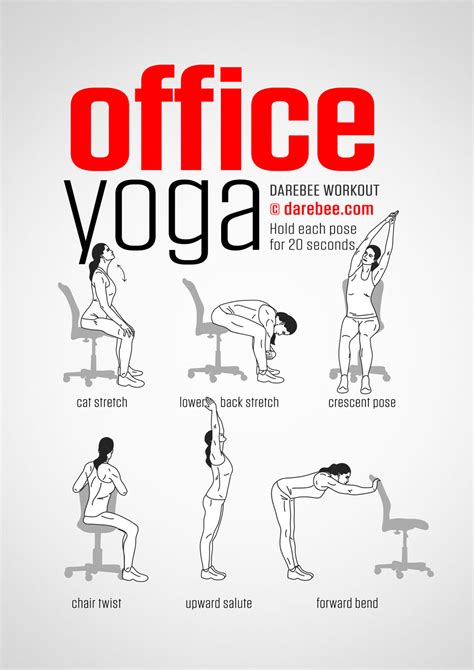 Office Yoga Workout Office Yoga Easy Yoga Workouts Office Exercise