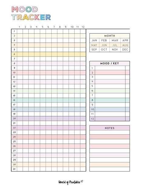 Mood Tracker Printables