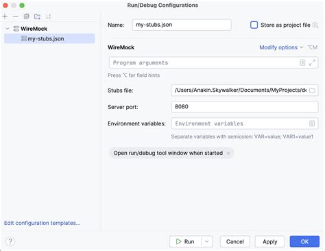 Wiremock Intellij Idea Documentation