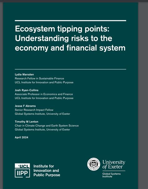 Ecosystem Tipping Points Understanding The Risks To The Economy And