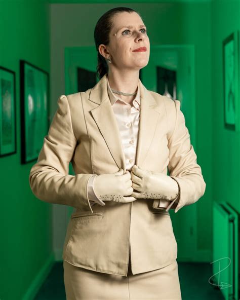 Super Creamy Leather Skirt Suit Life In Leather