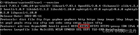 windows curl如何启用HTTP2及curl工具安装步骤 CSDN博客