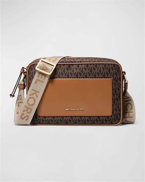 Michael Michael Kors Jet Set Large Monogram Crossbody Bag Neiman Marcus