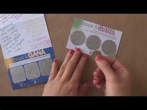 Aprende A Hacer Una Carta Raspa Y Gana Casera Y Sorprende A Tus Mejores