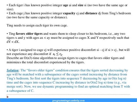Algorithm Exam Help Ppt