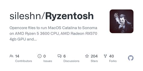 GitHub Sileshn Ryzentosh Opencore Files To Run MacOS Catalina To Sonoma On AMD Ryzen