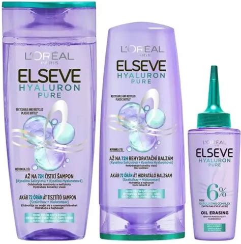 Elseve Hyaluron Pure Серум за коса 102 мл Elseve Hyaluron Pure Хидратиращ шампоан 250 мл