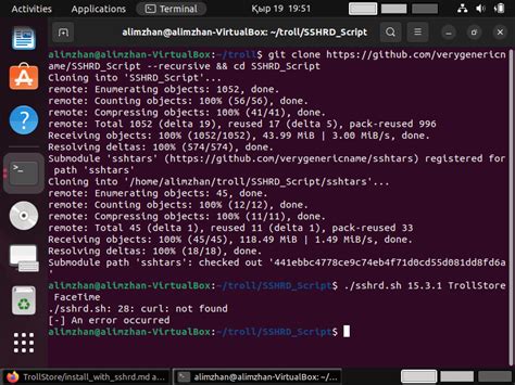 Help Trollstore Installation Error Ssh Ramdisk A10 1531 Rjailbreak