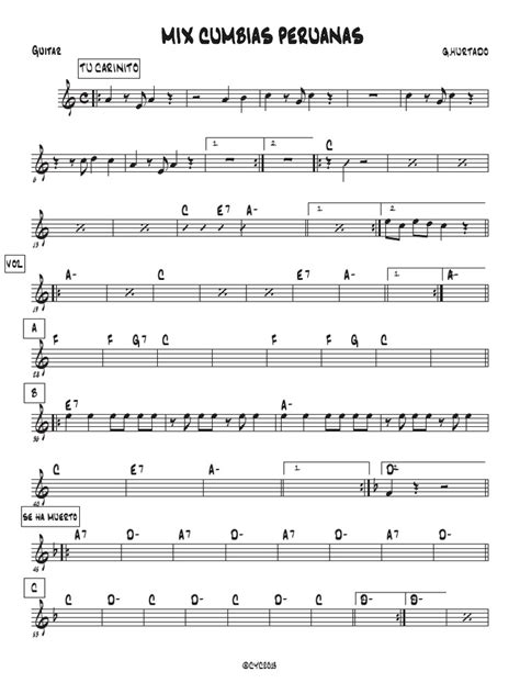 Mix Cumbias Peruanas Guitar Pdf