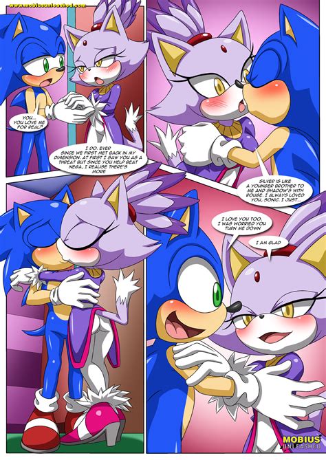 Rule 34 Bbmbbf Blaze The Cat Blush Comic Comic Page English Text Female Kissing Male Male