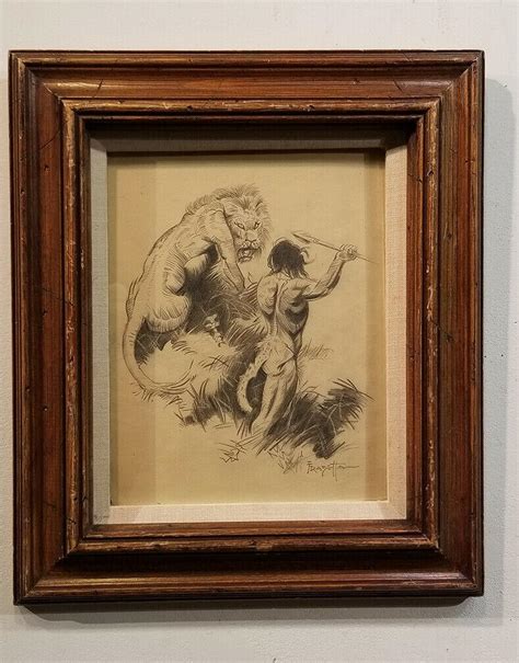 Frank Frazetta Drawing Tarzan Framed 2019501925