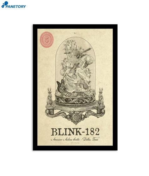 Blink 182 World Tour Dallas July 5 2023 Poster 2024