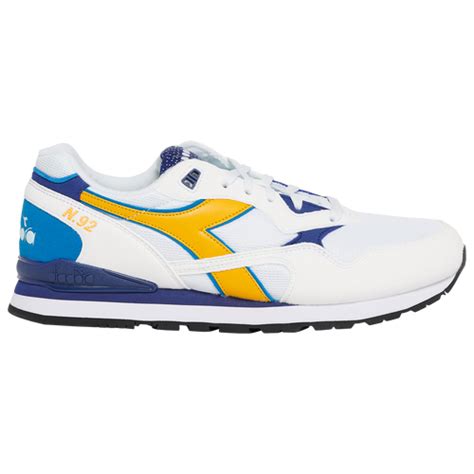 Diadora Mens N92 In White/blue/yellow | ModeSens